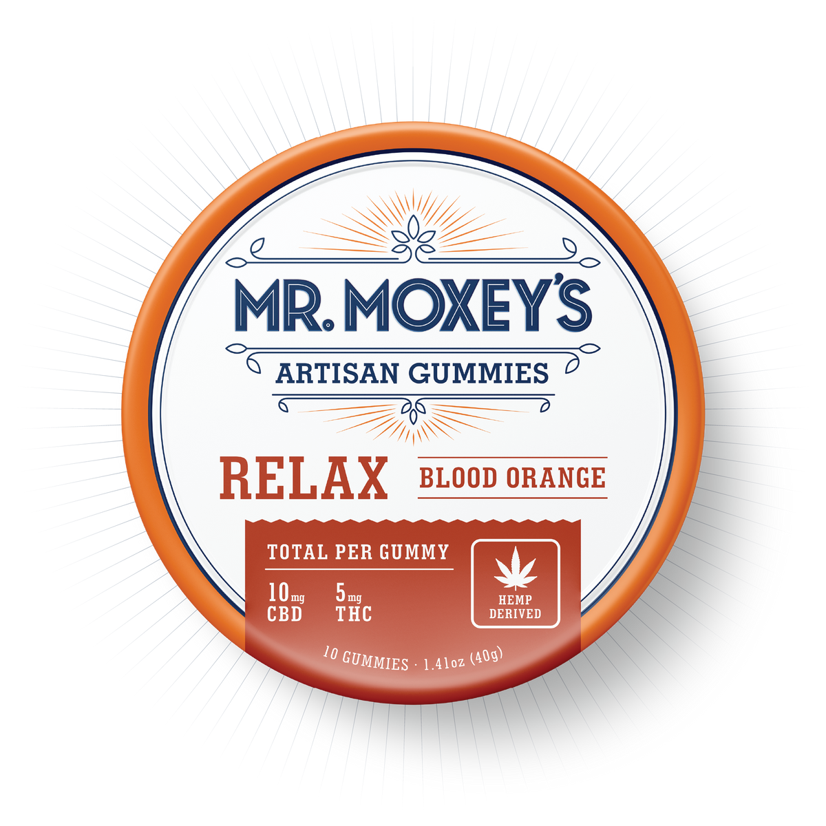 Stress Gummies | Relax Blood Orange Gummies | Mr. Moxey's