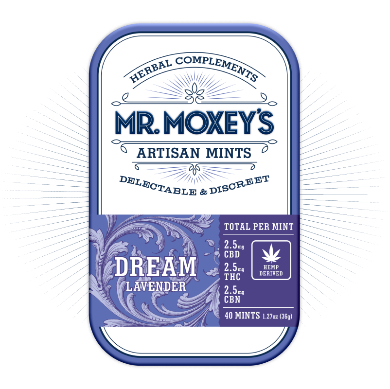 Dream Lavender Mints With CBD, CBN & THC | Mr. Moxey's